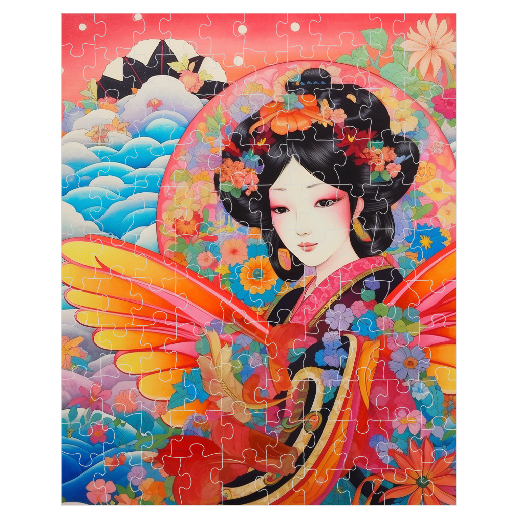Enchanted Japanese Fairy Puzzle: A Colorful Journey of Harmony & Magic